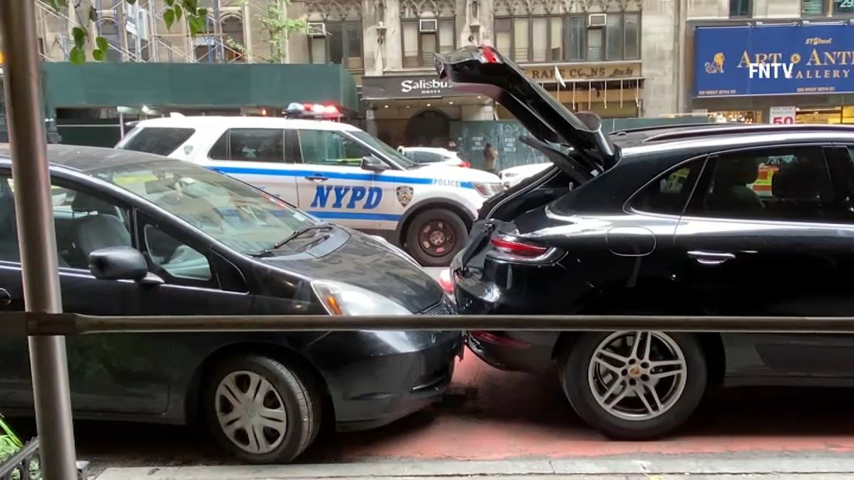 Man’s Legs Pinned Between Cars Outside Midtown Hotel After Brake ...