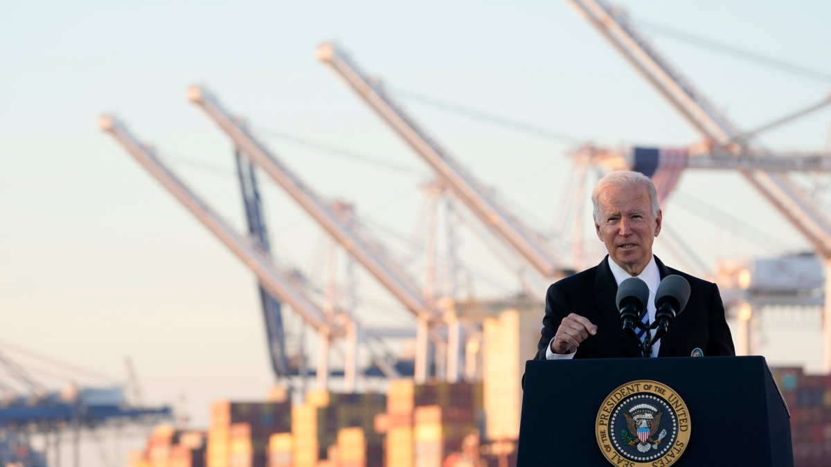 Biden: Infrastructure Bill Will Ease Economy Woes, Just Wait – NBC New York