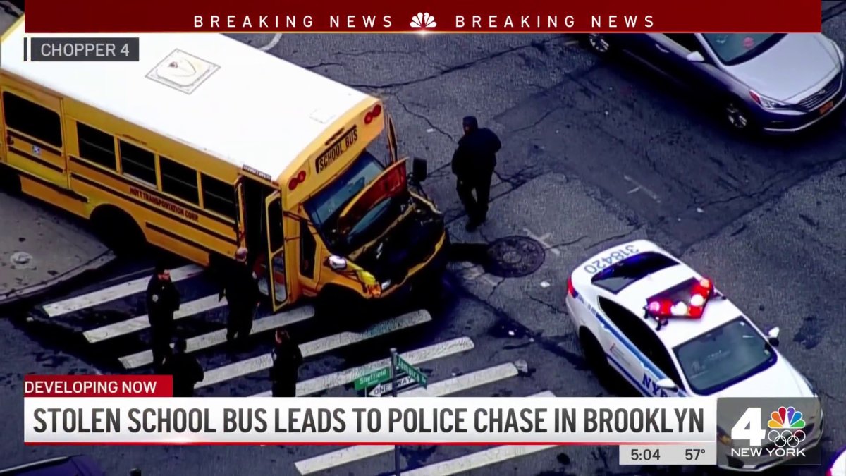 Stolen School Bus Leads to Police Chase in Brooklyn – NBC New York