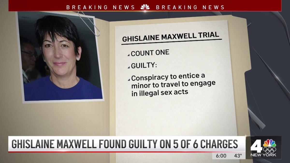 Ghislaine Maxwell Found Guilty In Sex Trafficking Case Nbc New York
