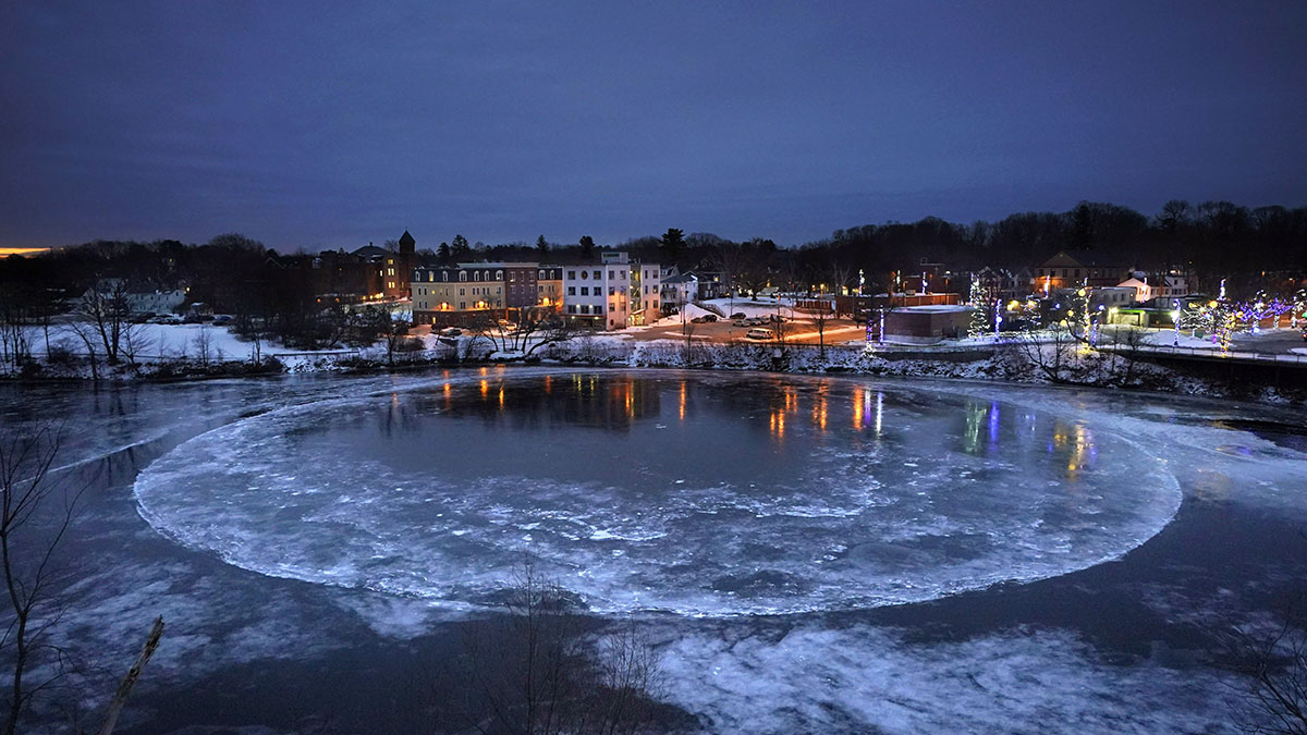 Tourists Flock to See Maine’s Famous Ice Disk Back in Action – NBC New York