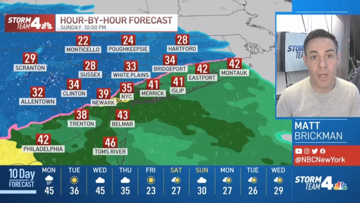 Latest Forecast From Storm Team 4 – NBC New York