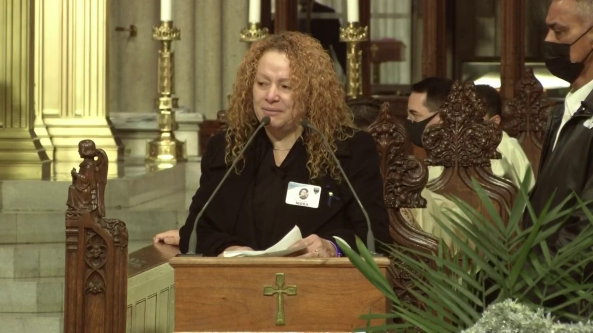 Watch Claribel Jiminian’s Emotional Eulogy for Cousin Det. Wilbert Mora ...