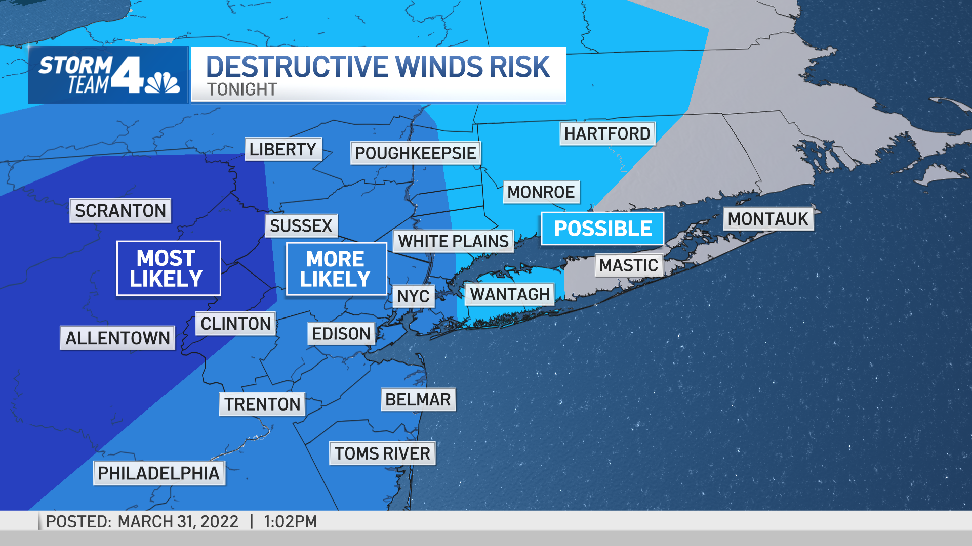 Today’s Weather NYC: Strong Storms Threaten Thursday – NBC New York