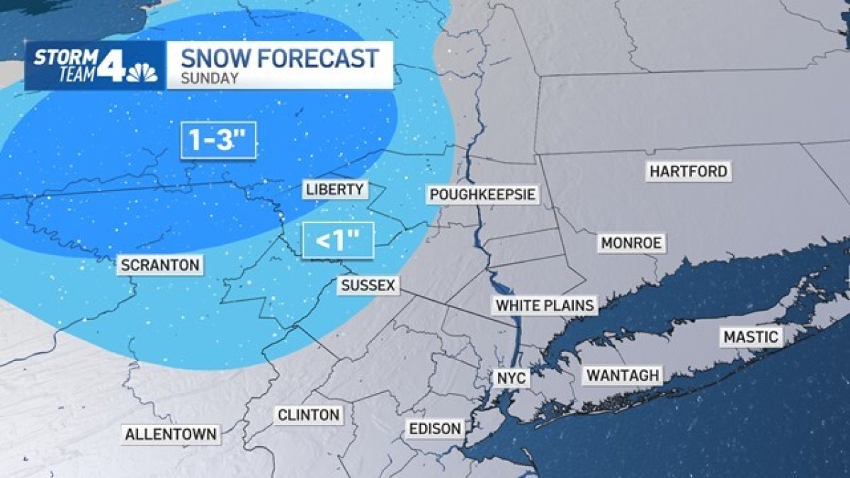 How Much Snow? 3 Inches Possible for Some in NY – NBC New York