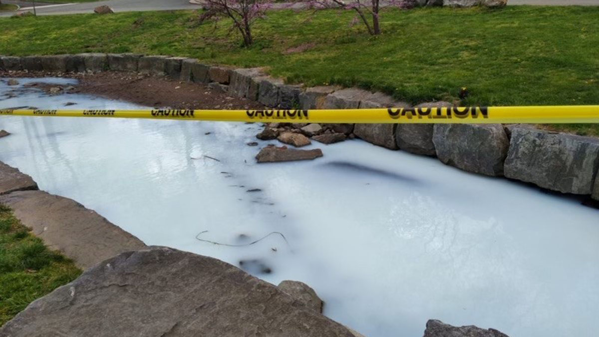 Mysterious Milky White Substance Leaks Into NJ Lake, Turning Water ...