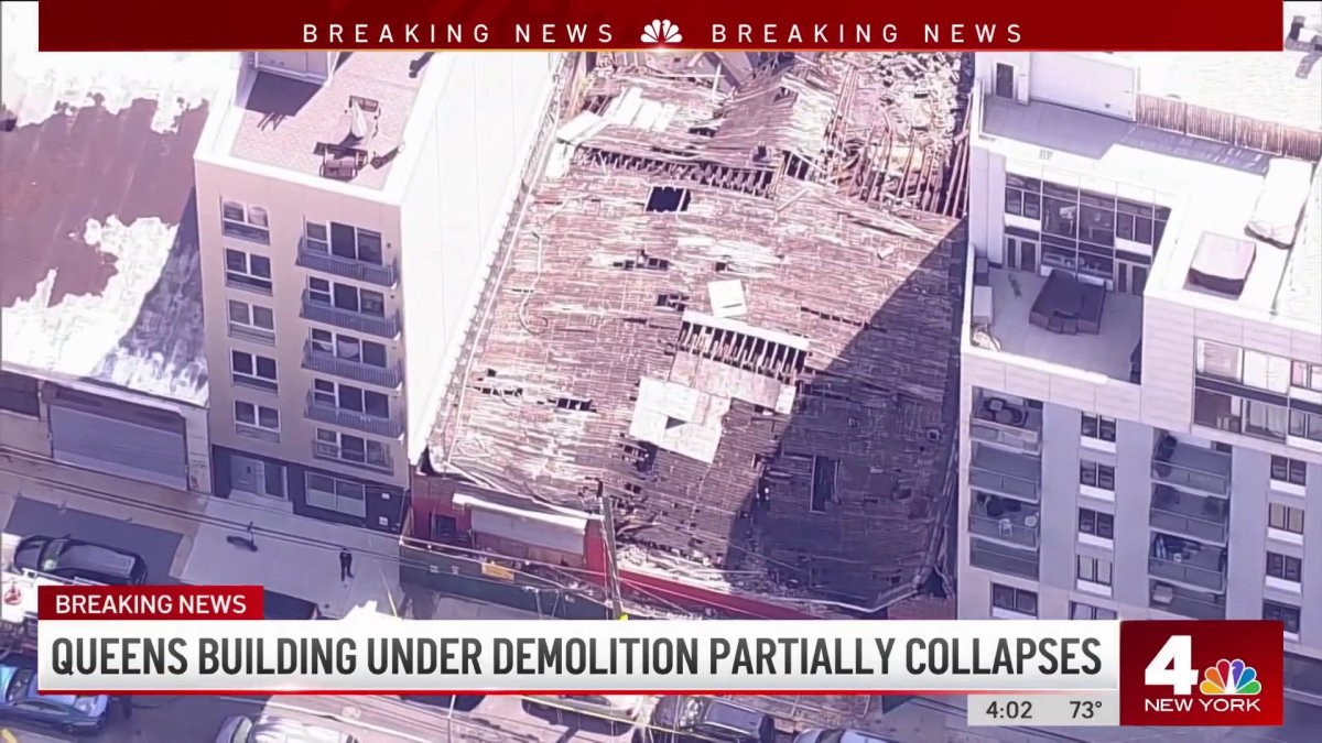 Queens Building Partially Collapses – NBC New York