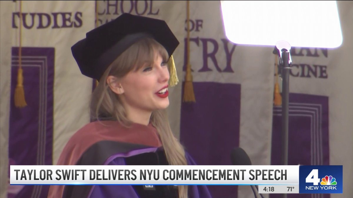 Taylor Swift Delivers NYU Commencement Speech – NBC New York Taylor Swift Delivers NYU Commencement Speech – NBC New York
