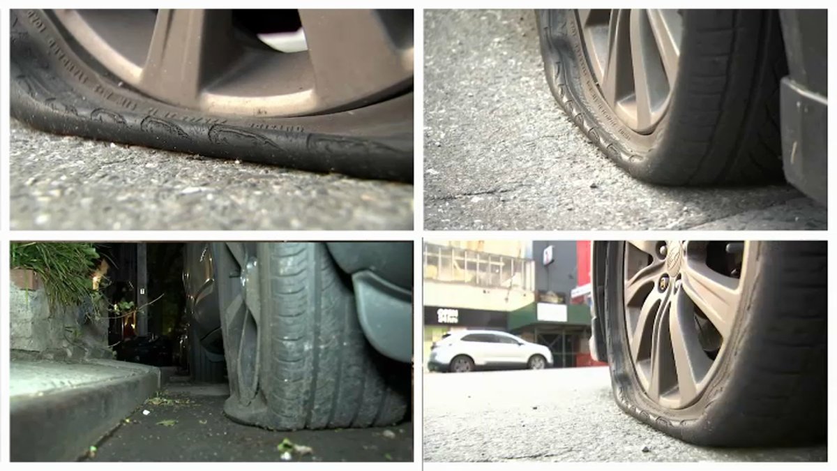 Manhattan Tires Slashed by Vandal – NBC New York