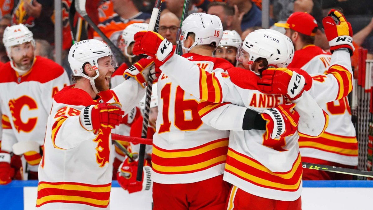 WATCH: Flames’ Rasmus Andersson Scores Improbable Short-Handed Goal Vs. Oilers – NBC New York