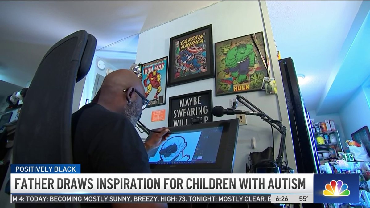 Father Draws Inspiration for Children With Autism – NBC New York
