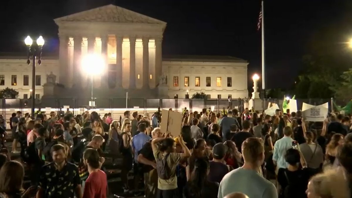 Protests Erupt Outside Supreme Court After Abortion Case Ruling – NBC ...