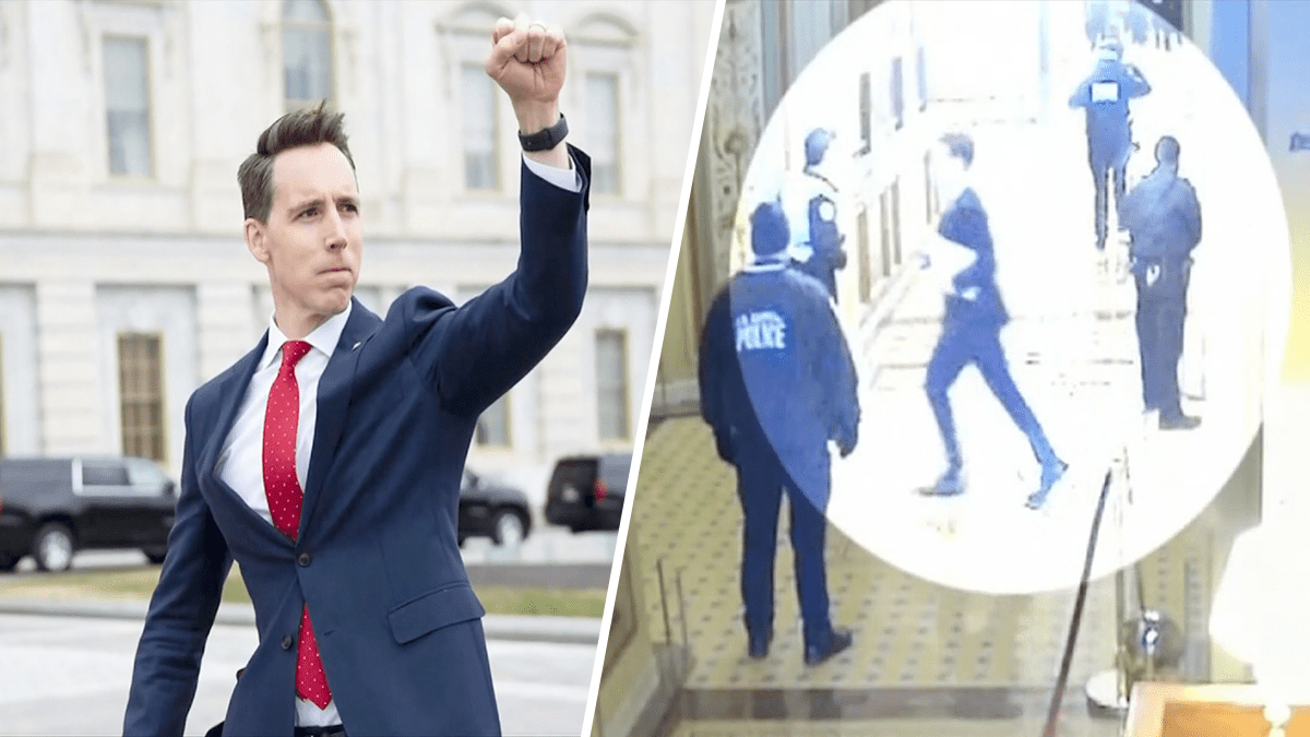 New Video Shows Josh Hawley Running to Flee Capitol on Jan. 6 – NBC New ...