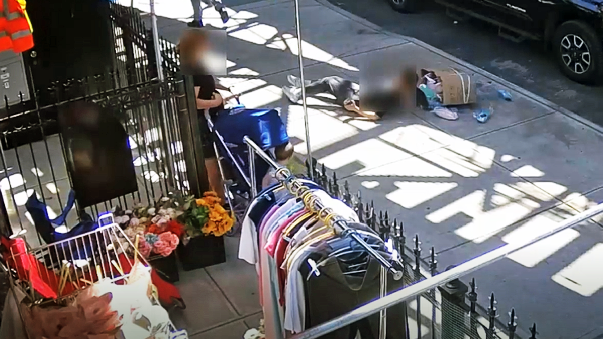 Woman Tumbles to Ground in Bizarre Box-of-Slippers Attack: NYPD – NBC ...