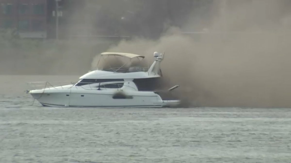 Hudson River Boat Fire Caught on Video – NBC New York
