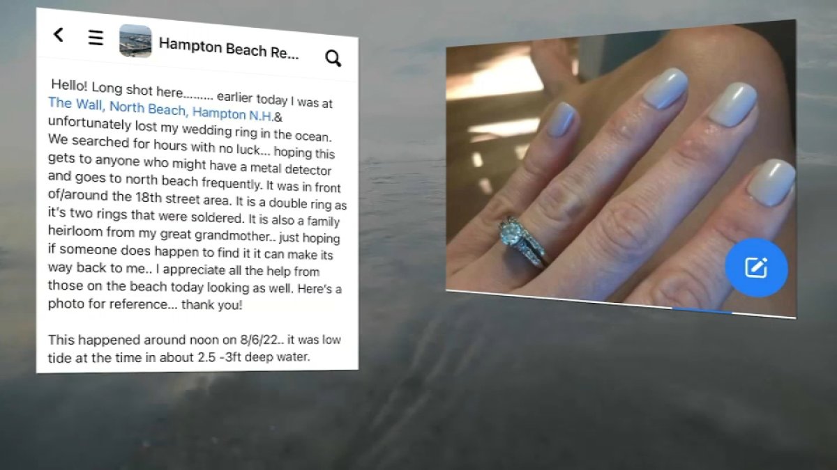 Lost Ring Found at North Beach in Hampton, NH – NBC New York