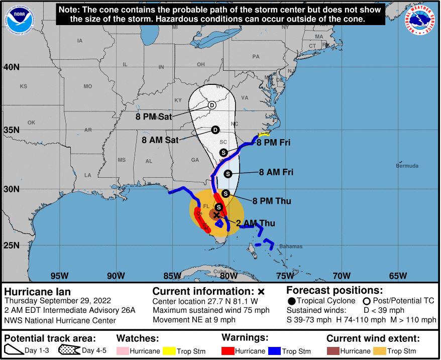 Hurricane Ian Live Tracker: Roads Flooded, Millions Without Power After ...