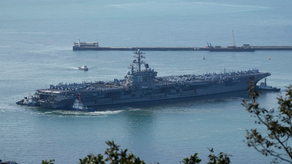 Nuclear Powered Us Aircraft Carrier Arrives In S Korea For Joint