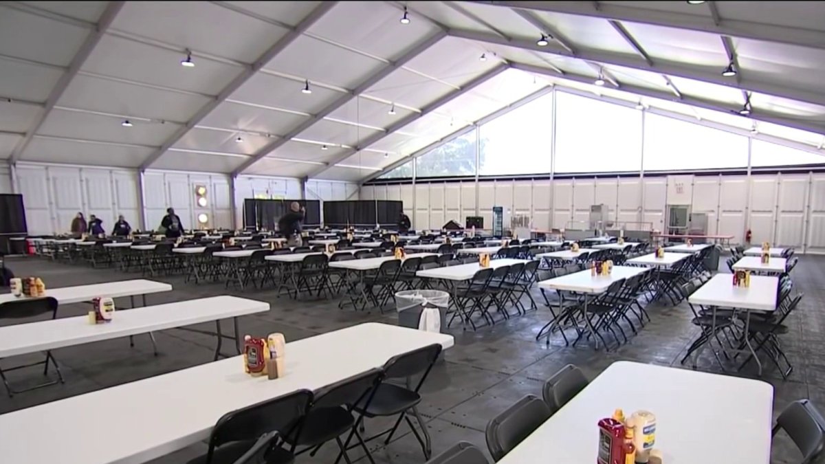 NYC Migrant Relief Center Opens On Randall’s Island – NBC New York