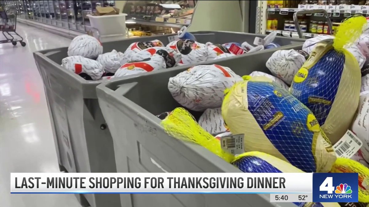 Last Minute Shopping For Thanksgiving Dinner – NBC New York