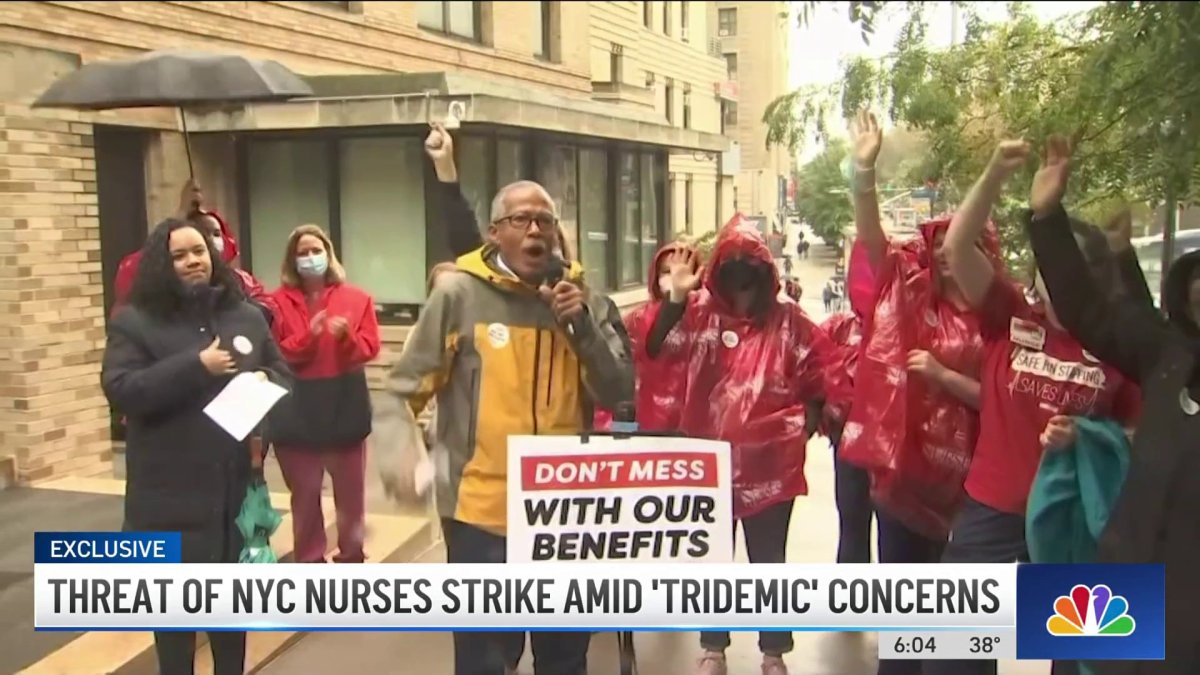Threat of NYC Nurses Strike Amid ‘Tridemic’ Concerns – NBC New York