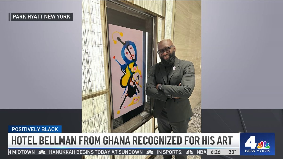 Positively Black: Hotel Bellman From Ghana Recognized for His Art – NBC ...