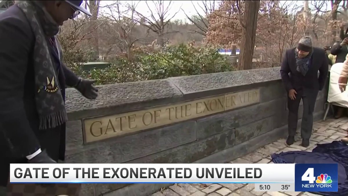 Gate of the Exonerated Unveiled in Harlem – NBC New York