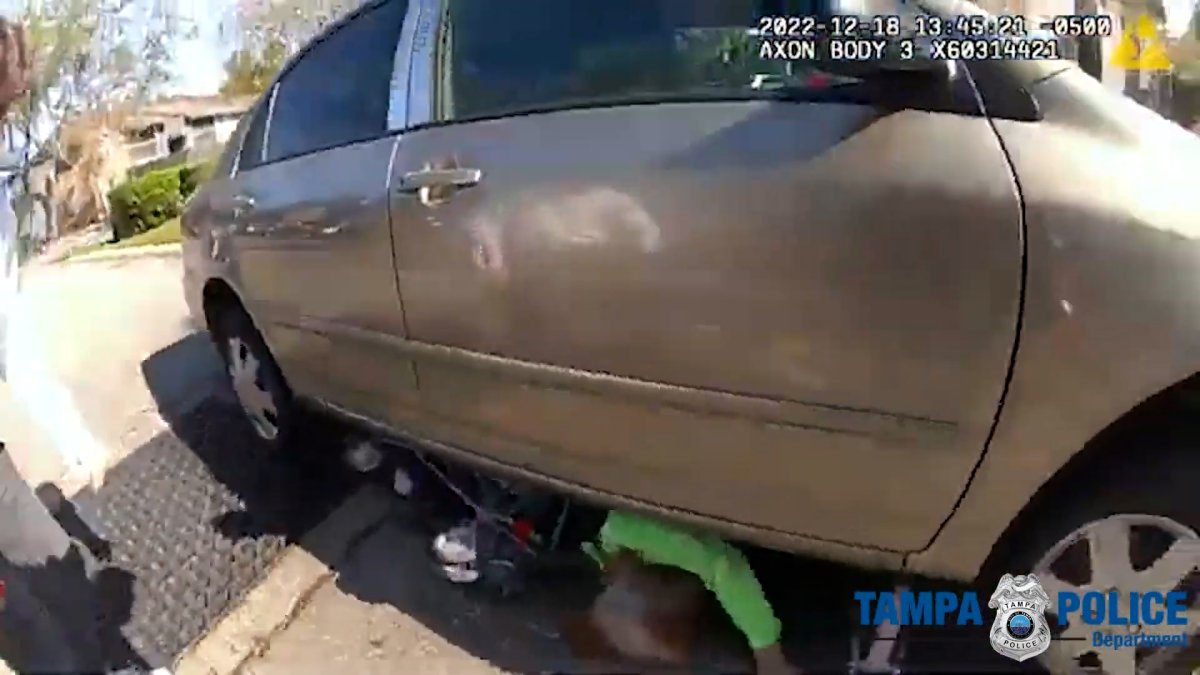 Watch: Police, Good Samaritans Rescue Grandma and 3-Year-Old Trapped Under Car – NBC New York