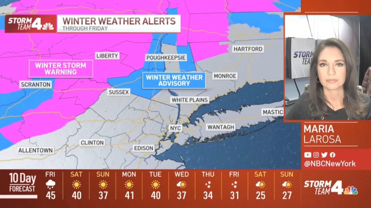 Latest Forecast From Storm Team 4 – NBC New York
