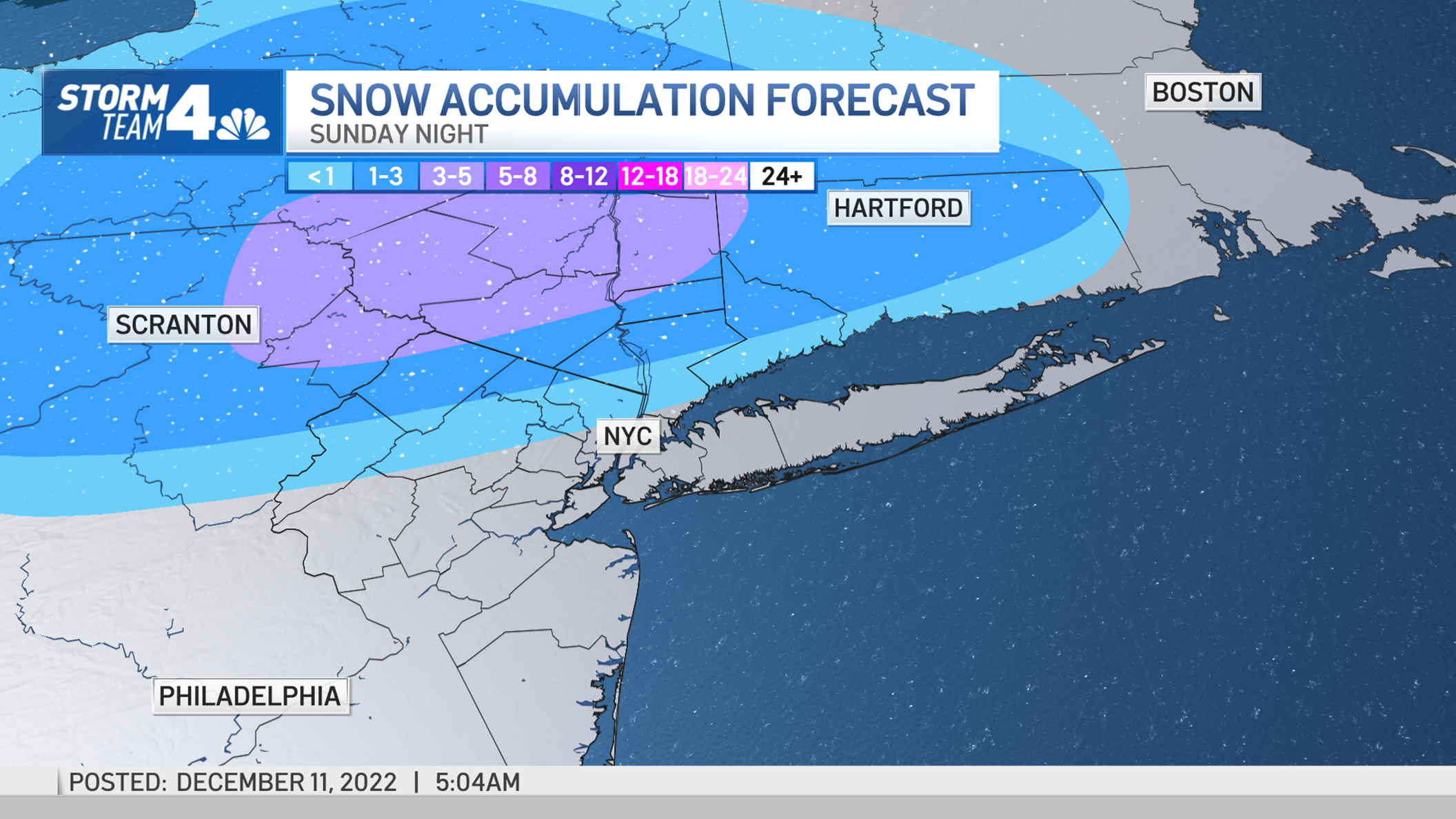 Weather NY: Snow Storm in Weather Forecast for Some – NBC New York