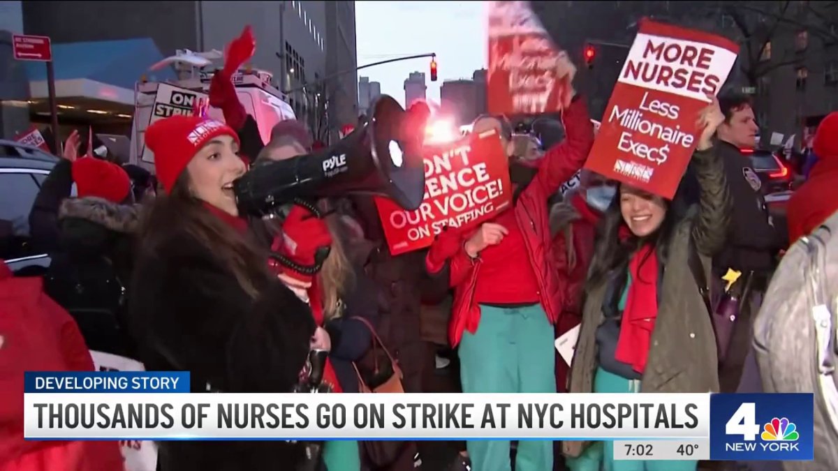 Thousands of Nurses Go On Strike At NYC Hospitals – NBC New York