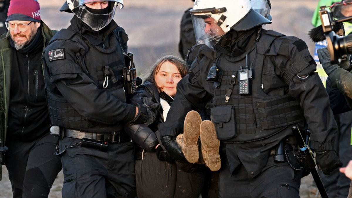 Greta Thunberg Arrested During German Climate Change Protest – NBC New York
