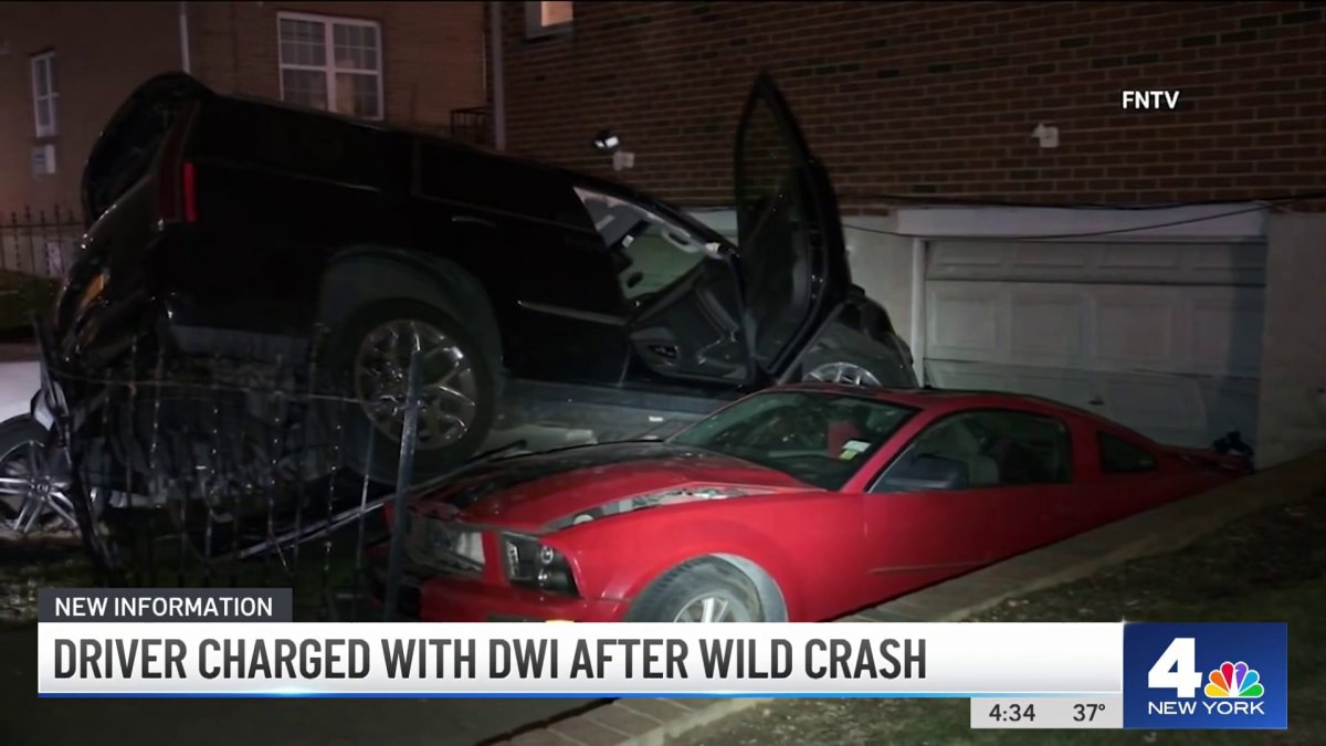Driver Charged With DWI After Wild Crash Lands SUV Atop 2 Parked Cars ...