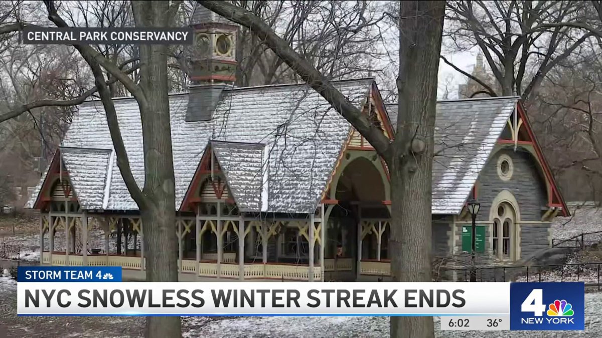 NYC Snowless Winter Streak Ends (Finally) – NBC New York