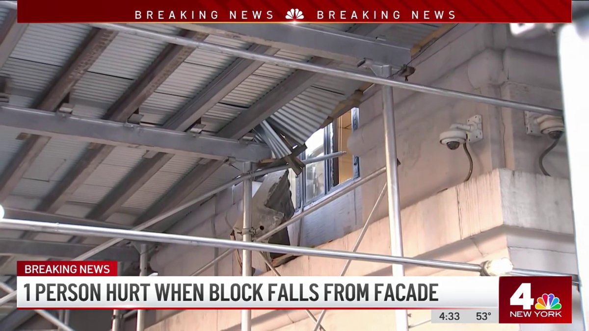 Woman Hurt When Block Falls From Façade of Brooklyn Building – NBC New York