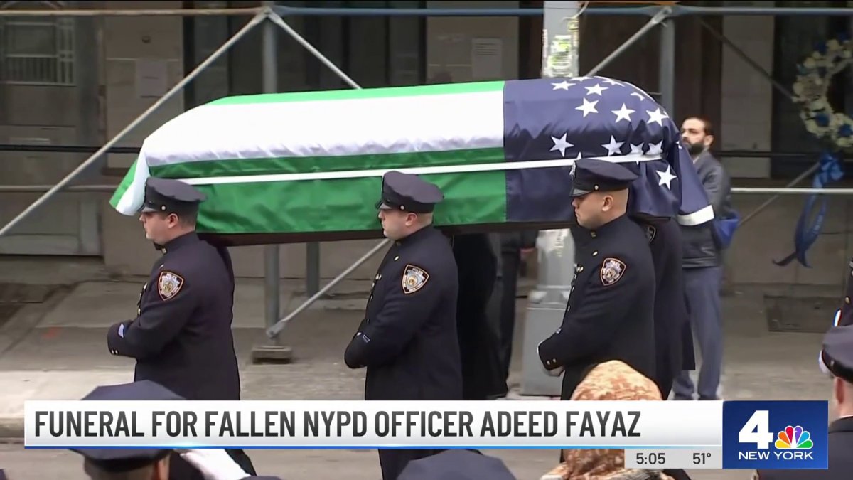 Final Salute For Fallen Nypd Officer Adeed Fayaz Nbc New York