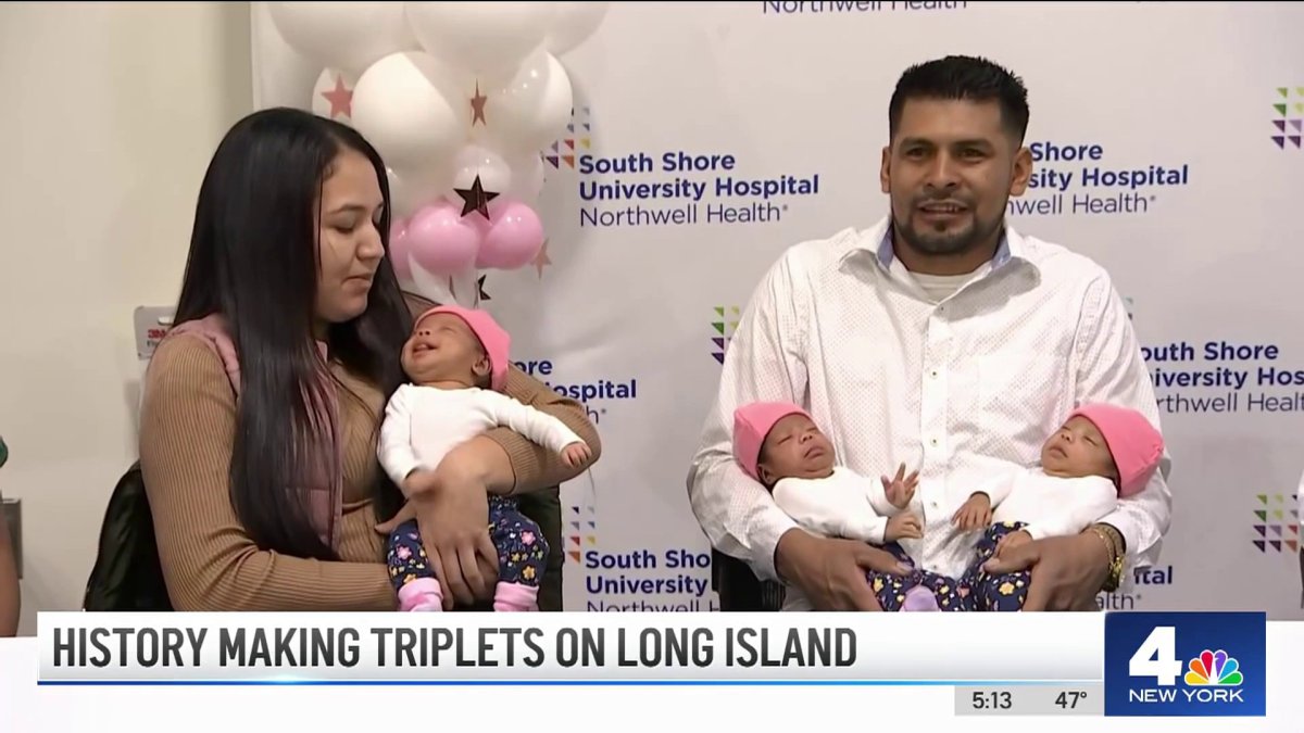 History-Making Triplets Born at Long Island Hospital – NBC New York