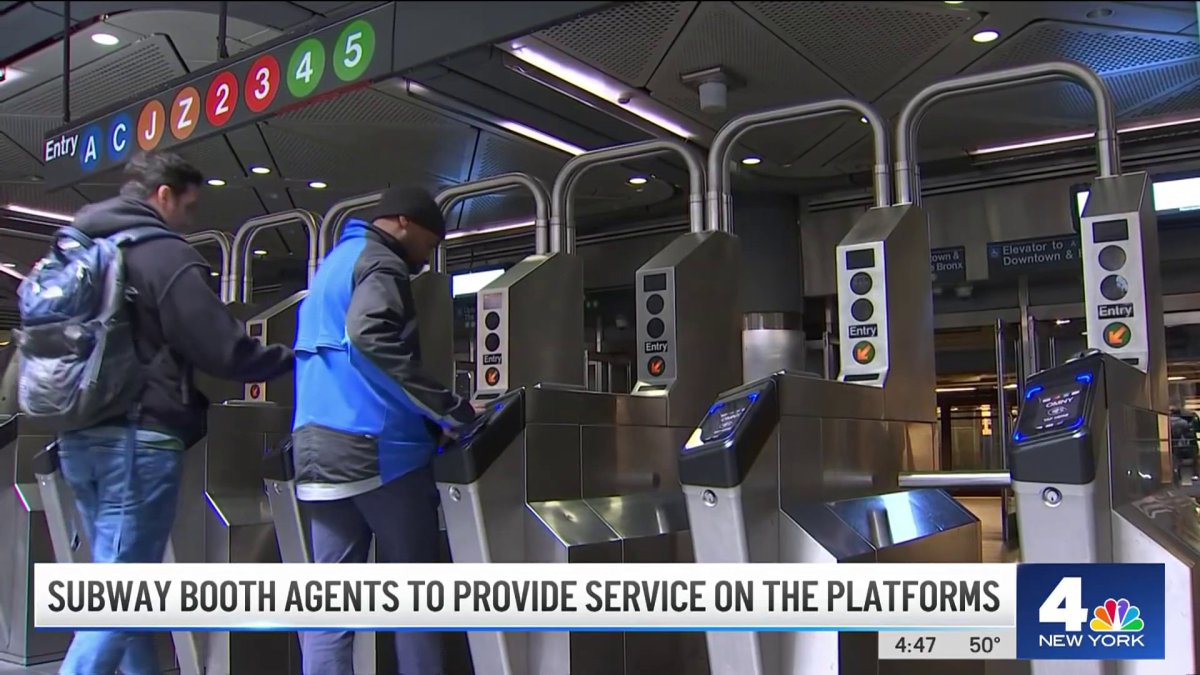 Subway Booth Agents to Provide Service on the Platforms – NBC New York