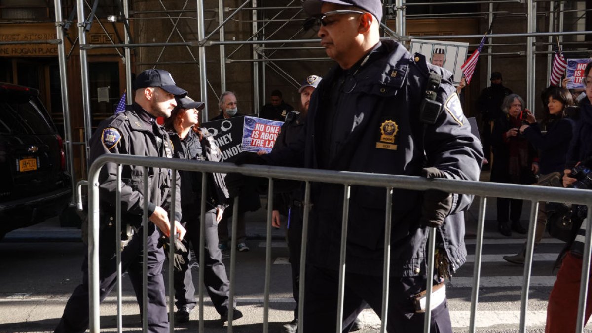Nypd Ready As Protests Threatened In Nyc Amid Trump Indictment Watch