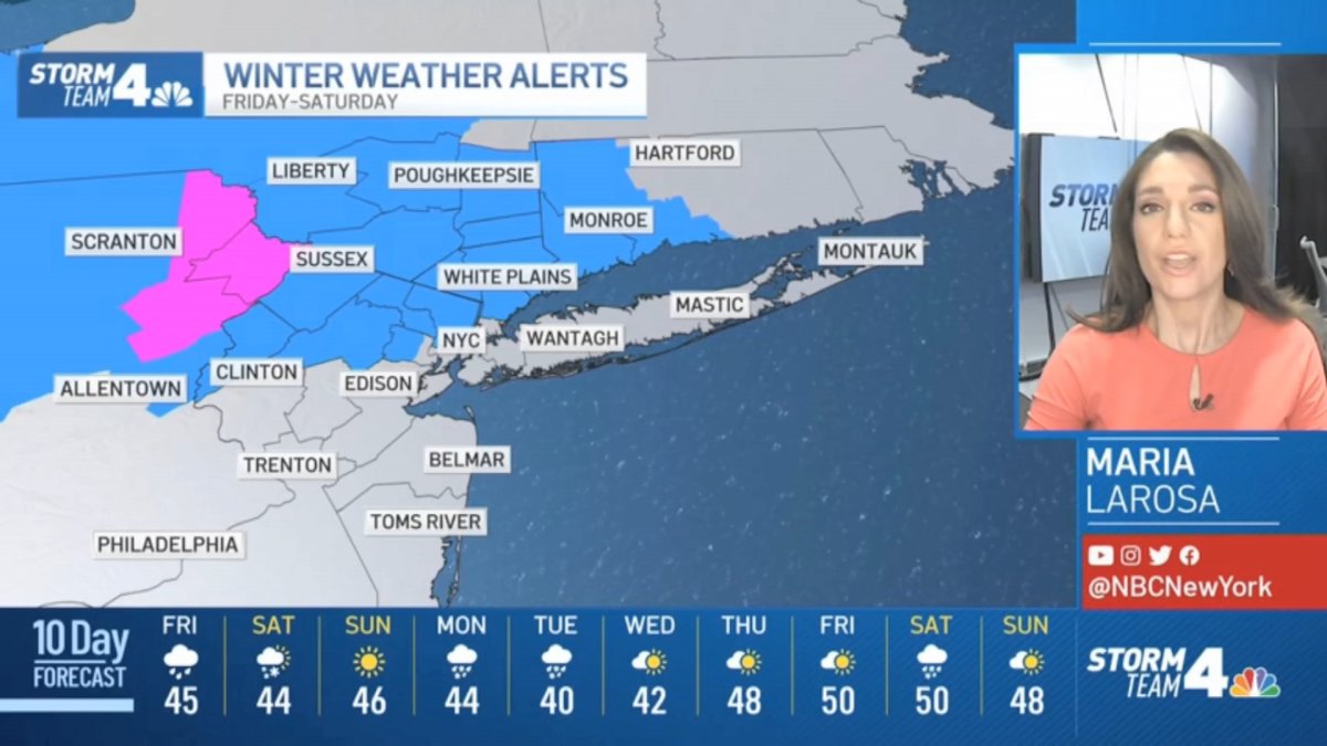 Latest Forecast From Storm Team 4 – NBC New York
