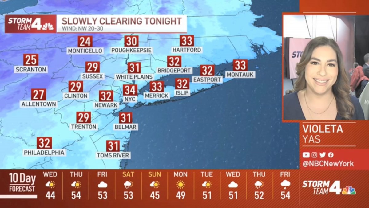 Latest Forecast From Storm Team 4 – NBC New York
