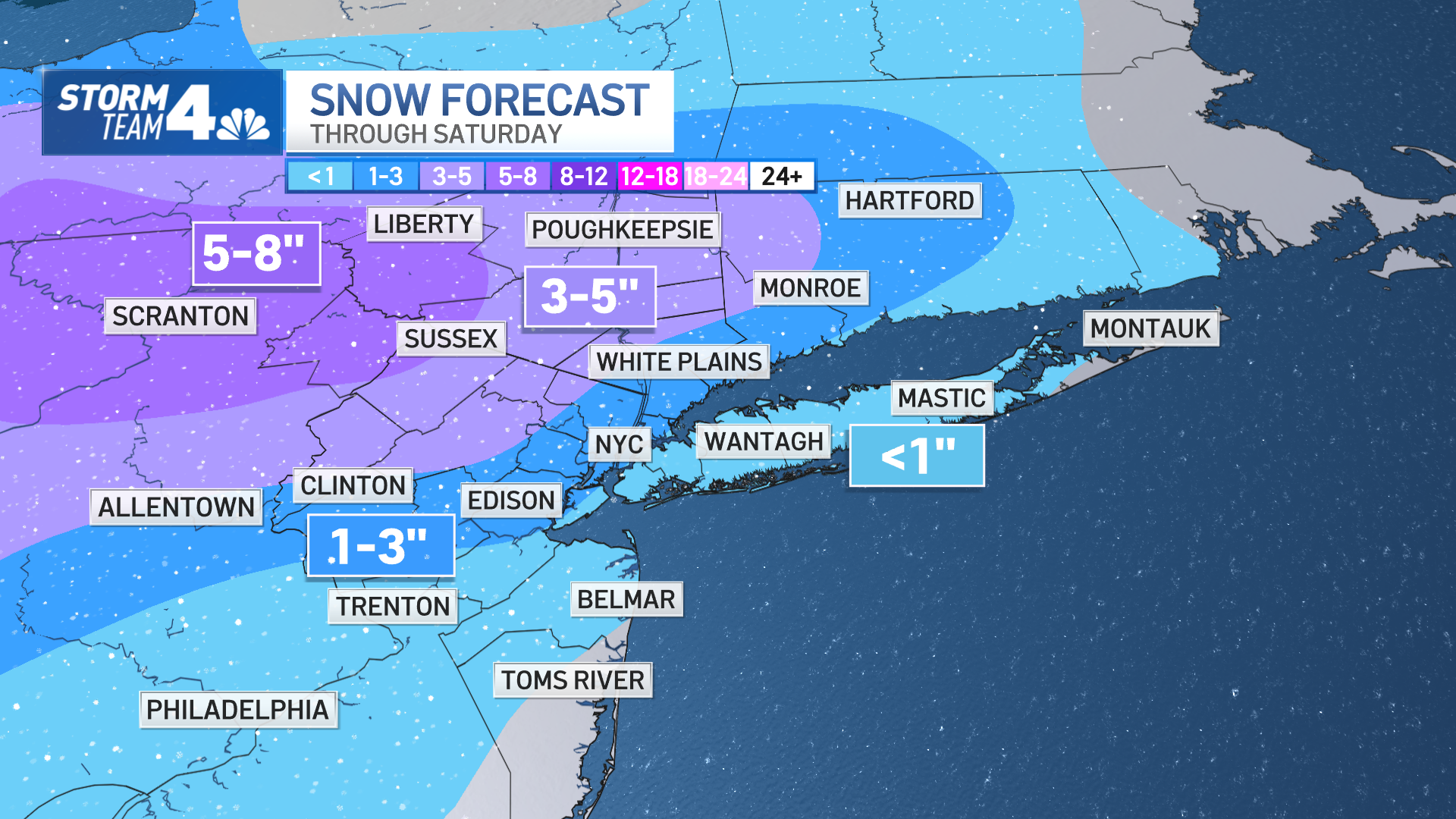 Winter Storm Warning Issued; See 10-Day NYC Weather Forecast Here – NBC ...