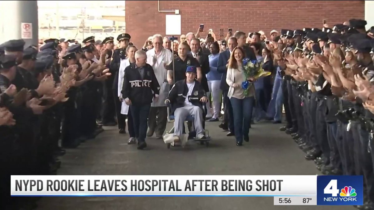 NYPD Rookie Leaves Hospital After Being Shot – NBC New York