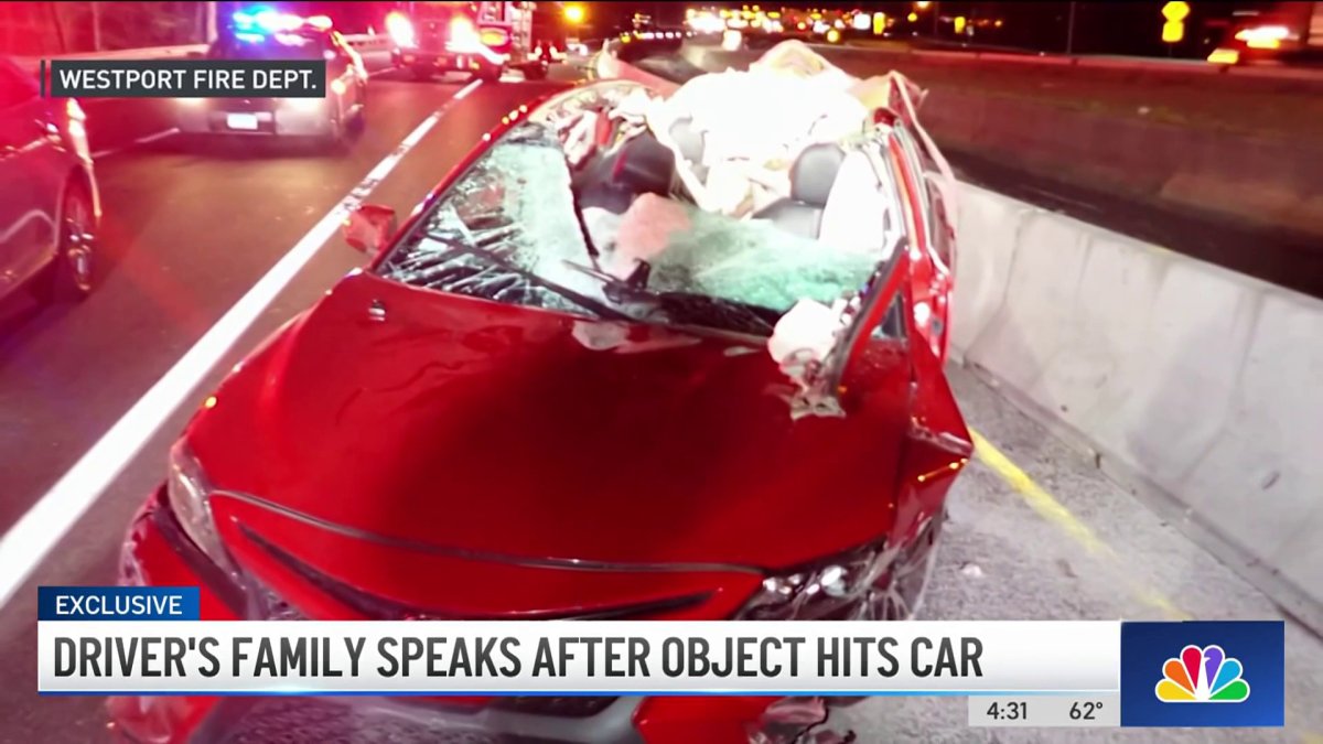Driver’s Family Speaks After Object Hits Car on I-95 – NBC New York