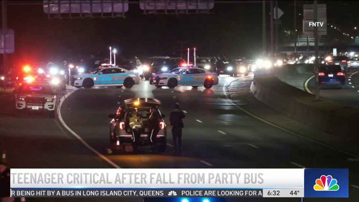 Girl Badly Hurt in Fall Out Moving Party Bus – NBC New York