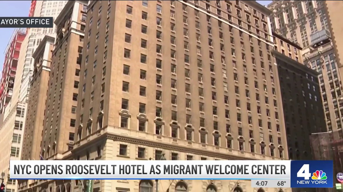 Nyc Opens Roosevelt Hotel As Migrant Welcome Center Nbc New York