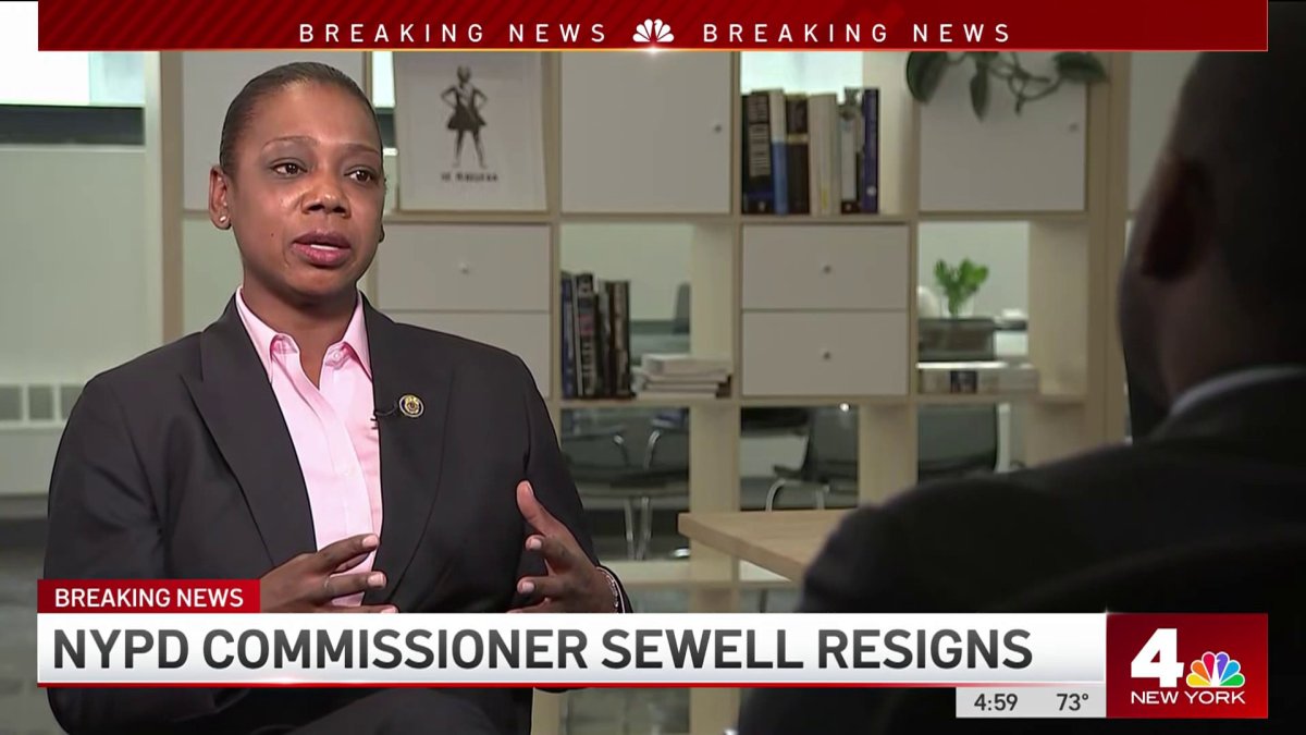 NYPD Commissioner Keechant Sewell resigns – NBC New York