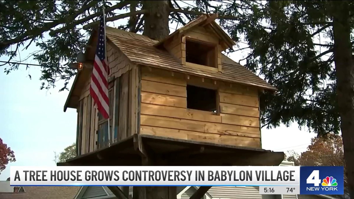 A tree house grows controversy in Babylon Village – NBC New York