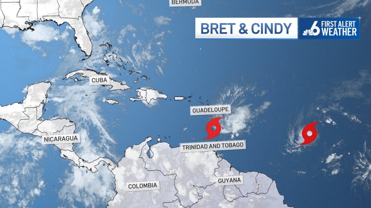 Tropical Storm Cindy forms as Bret approaches Caribbean islands – NBC New York