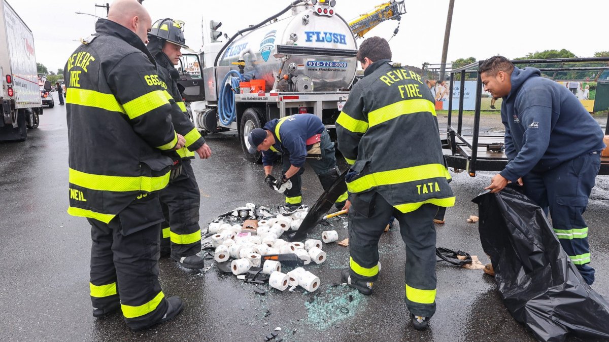 Revere MA Crash Today With Porta-Potty Truck on Furlong Drive – NBC New ...